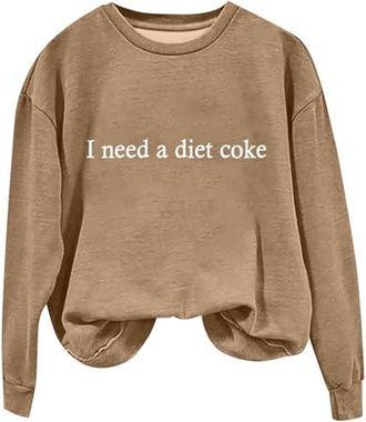 Generic Sweat-shirt pour femme - Imprim&eacute; graphique britannique - Haut surdimensionn&eacute; - Col rond - Manches longues - Automne - Hiver - D&eacute;contract&eacute; - Confortabl