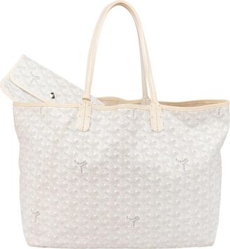Goyard Crossbody Bags - Goyard White Goyardine Monogram Saint Louis PM Han - Gr. unisize - in Weiß - für Damen