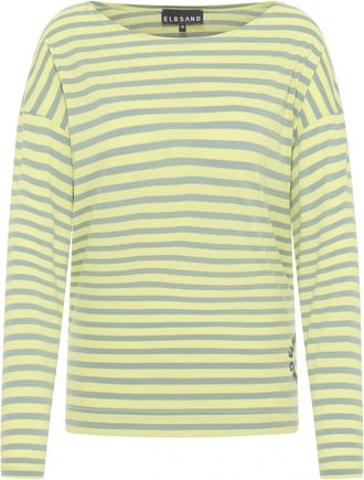Elbsand Tooske Damen Langarm T-Shirt, Longsleeve mit Bootsausschnitt, locker geschnitten