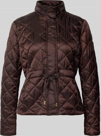 Michael Kors Steppjacke mit Stehkragen und Bindeg&uuml;rtel