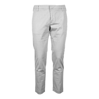 Entre Amis Baumwoll-Elasthan-Chinos - - Trousers - Herren - Grau - W32