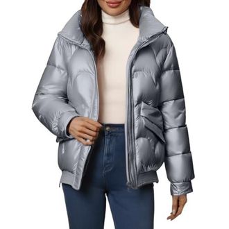 Generic Veste matelassée pour femme avec capuche, manteaux dhiver pour femmes, couleur unie, parka, manteau imperméable confortable et chaud à manches longues