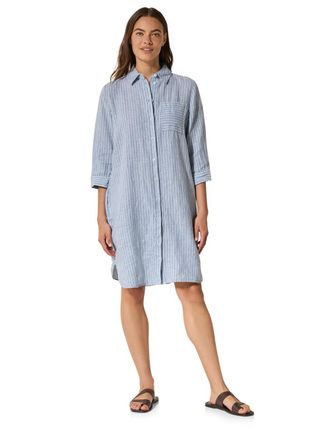 Cecil Damen Gestreiftes Leinenkleid