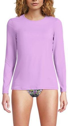Lands End Badeshirt, Damen, Gr&ouml;&szlig;e:44-46 regular, Lila, Nylon-Mischung, by Lands End