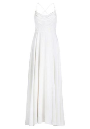 Vera Mont Abendkleid Damen mit Wasserfallausschnitt Material