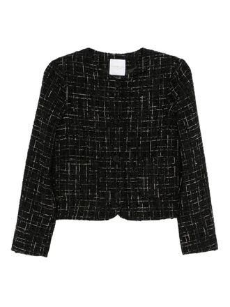 Cenere GB veste en tweed à boutonnière - Noir