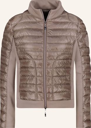 Monari Monari Steppjacke Im Materialmix Mit Schmucksteinen beige