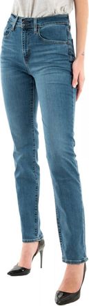 Levi's Damen 724 High Rise Straight Jean, Blue Wave Mid, 30W / 34L