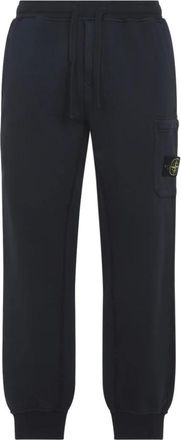 Stone Island Homme, Pantalons, Bleu, Taille: M Cotton Sweat Pants