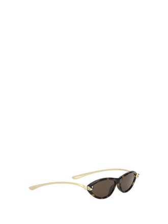 Bottega Veneta Womens Sunglasses With Knot Detail Havana Havana-Gold-Brown Plastic Havana/gold/brown