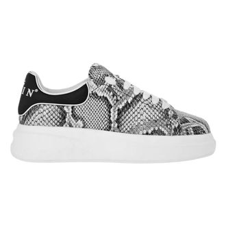 Philipp Plein unisex, Chaussures, Noir, Taille: 36 EU Low Top Baskets Roccia Python Print
