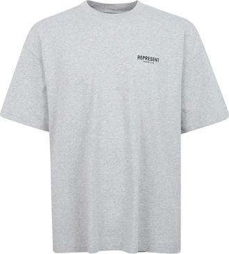 Represent Represent, Homme, Tops, Gris, Taille: XL T-shirt oversize en jersey avec logo en métal