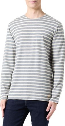 Armor Lux Matrosenhemd aus rustikaler Baumwolle, Misty Grey/Nature, L