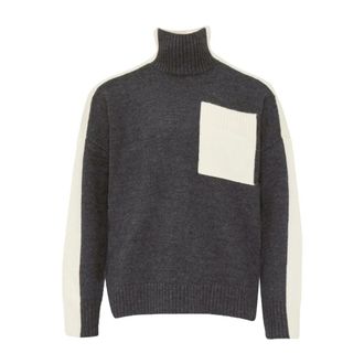 J.W.Anderson Grauer Sweatshirt Aw25 Stil Komfort - - Knitwear - Herren - Grau - M