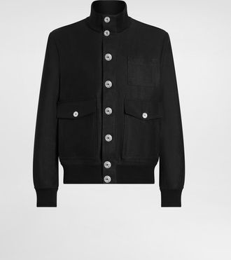Dolce & Gabbana Blouson Aus Leinen - Mann Mäntel Und Jacken Schwarz 50