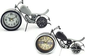 DKD Home Decor Tischuhr, Schwarz/Weiß, Estándar