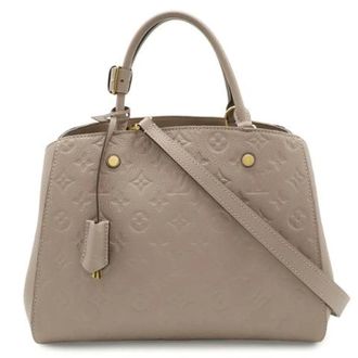 Louis Vuitton Pre-owned Montaigne Monogram Empreinte Handtasche - - Pre-owned - Damen - Beige - ONE SIZE