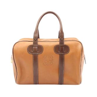 Loewe Pre-owned Anagram Leder Shopper - - Pre-owned - Damen - Braun - ONE SIZE