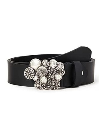 MGM Pièce de Monnaie Ceinture, Noir (01), 110 cm Femme