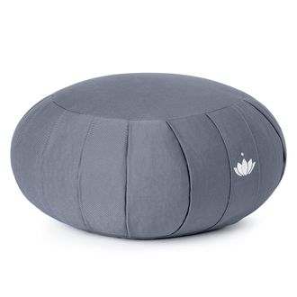 Lotuscrafts Zafu Meditationskissen Yogakissen Zen - Sitzh&ouml;he 15cm - Yoga Zafukissen mit Dinkelf&uuml;llung - Waschbarer Bezug aus Bio-Baumwolle - GOTS Zertifiziert - M