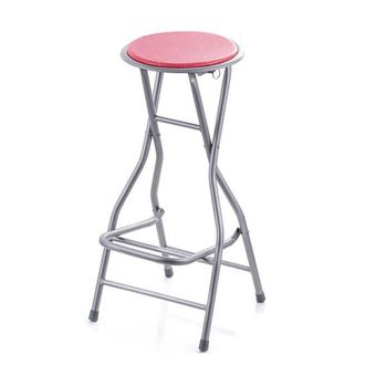 Generic Ohne Lehne Klappbar Barhocker Barstuhl Sitzh&ouml;he 72 cm, K&uuml;chenstuhl mit Metallgestell, Klappstuhl Wetterfest, Tresenhocker(Blau)