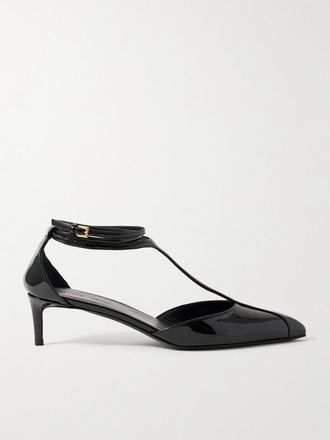 Khaite Escarpins En Cuir Verni Mia - Noir