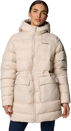 Columbia Damen Harmony Falls Mid Down Jacke Daunenjacke mit Puffer, Dark Stone, S