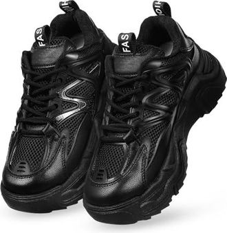 Frcolor Baskets &agrave; Semelle &Eacute;paisse pour Femme Chaussures De Sport Semelles Antid&eacute;rapantes Confortables pour Toutes Occasions