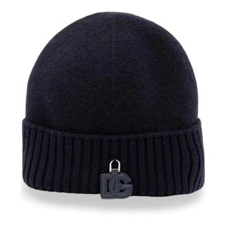 Dolce & Gabbana Glattstrickm&uuml;tze - - Accessories - unisex - Blau - ONE SIZE