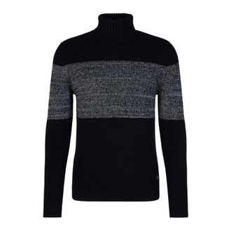 Joop Homme, Pulls, Bleu, Taille: 2XL Pull en Tricot &agrave; Rayures Contrast&eacute;es