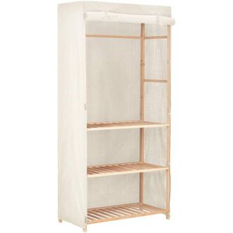 vidaXL Garde-robe &agrave; 3 niveaux 79 x 40 x 170 cm
