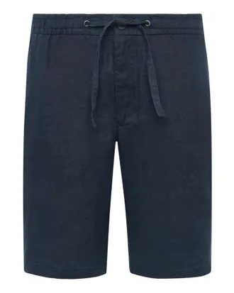 Tom Rusborg Leinenshorts mit elastischem Bund und Kordelzug in