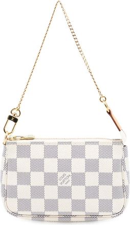 Louis Vuitton Crossbody Bags - Damier Azur Mini Pochette Accessoires - Gr. unisize - in Wei&szlig; - f&uuml;r Damen