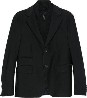 Emporio Armani blazer à boutonnière - Noir