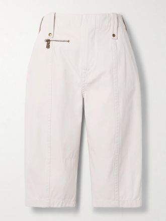 Burberry Short En Serge De Coton - Blanc cass&eacute;