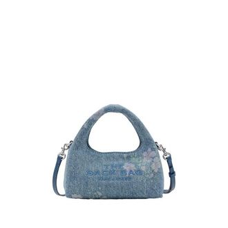 Marc Jacobs Sac bandouli&egrave;re Micro Crossbody Sack en denim fleuri antique