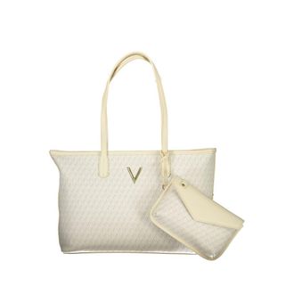 Mario Valentino Mario Valentino Beigefarbene Polyurethan Damen-Handtasche