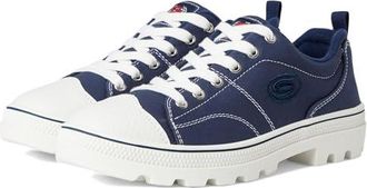 Skechers Femme Roadies-True Roots Baskets, Navy Canvas White Leather Trim, 38 EU