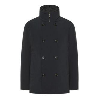 Peuterey Manteau crois&eacute; avec fermeture &eacute;clair - Homme - Vestes - Bleu - Taille: S