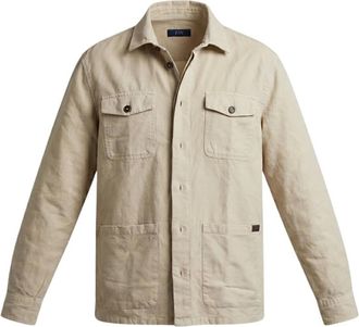 Fay Homme, Vestes, Beige, Taille: L Overshirt Tasconata