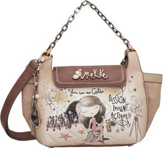 Anekke Hollywood Crossbody Bag With Metal Handle Multicolor