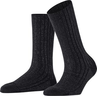 Falke Damen Socken Cosy Wool Boot W So Wolle Kaschmir einfarbig 1 Paar, Schwarz Black 3000 Special Edition, 41-42