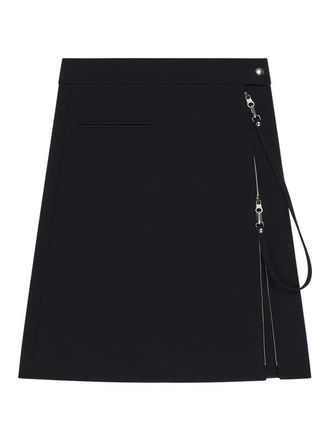 Courrèges Jupe Midi - Noir