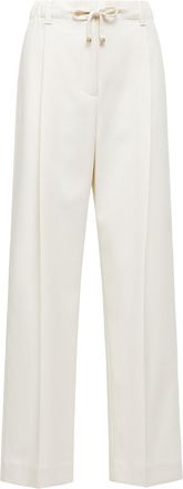Moncler Wool Gabardine Tailored Trousers
