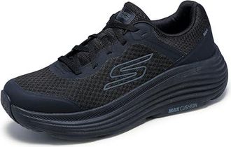 Skechers Homme Mens Max Cushioning Endeavour Sneaker Basket, Black Synthetic/Textile, 42.5 EU