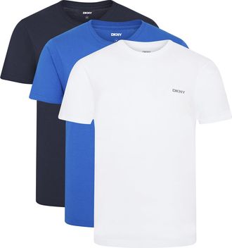 DKNY Mens Giants T-Shirt, Olive, XL (3er Pack)