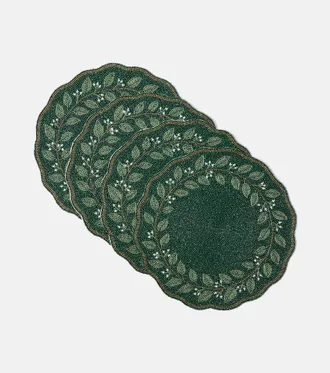 Les-Ottomans Verziertes Set aus vier Tischsets