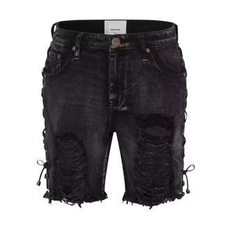 One Teaspoon Ombre-Effekt Damen-Denim-Shorts - - Shorts - Damen - Schwarzk - W24