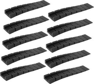 DOITOOL 10 Stück Verstellbare Kunststoff Unterlegscheiben für Möbel Nivellierer für Stühle Tische und Toiletten zur Stabilisierung Unebenen Böden Kratzfest un