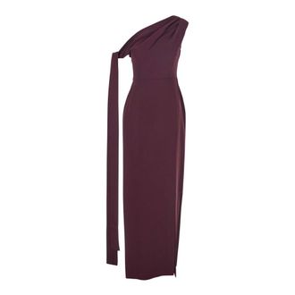 Solace London Irina One-Shoulder Langes Kleid - - Dresses - Damen - Rot - 2XS